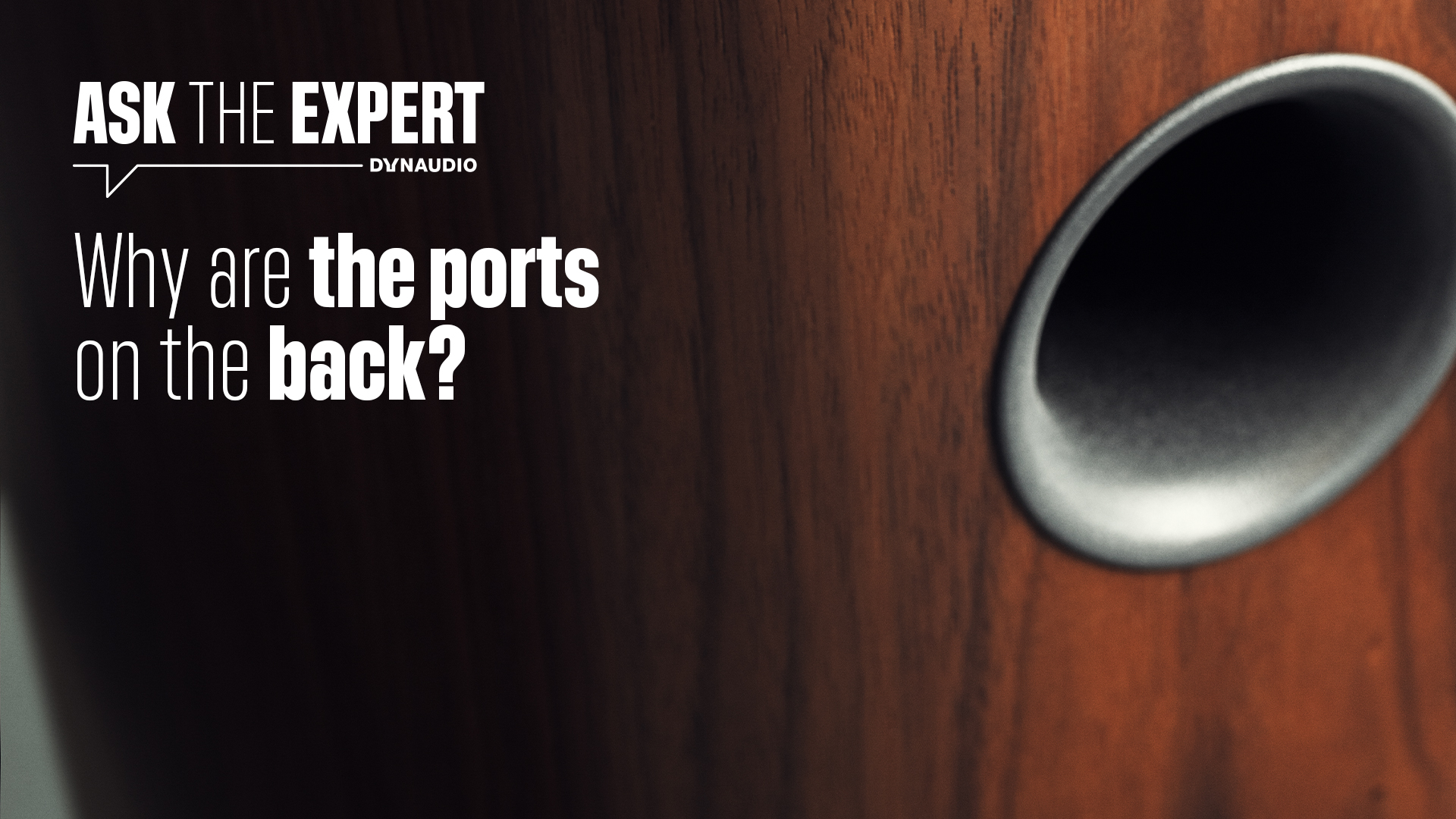 Why are bass ports on the back of speakers?