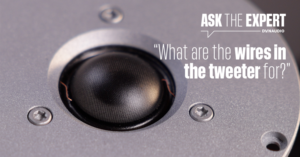 Why are there visible wires on our tweeters?
